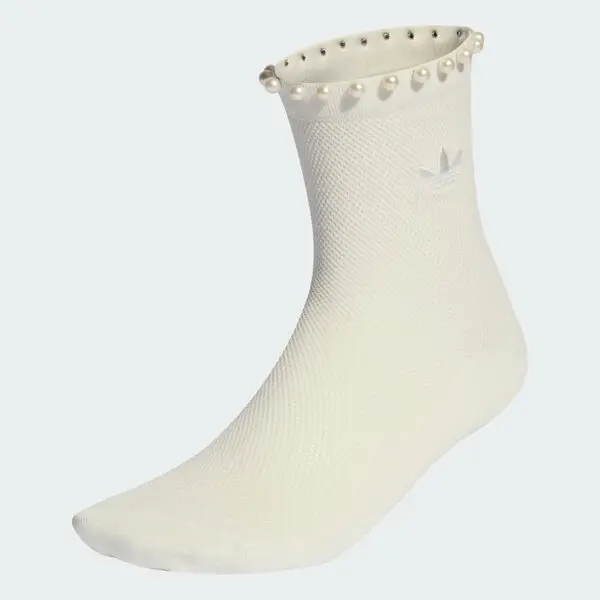 Adidas Pearls Crew Socks 1 Pair - Off White