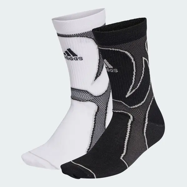 Adidas Teamgeist Crew Socks 2 Pairs - Black