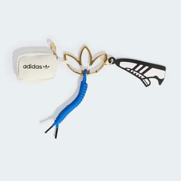 Adidas Key Chain - Gold Metallic / Semi Lucid Red / Blue