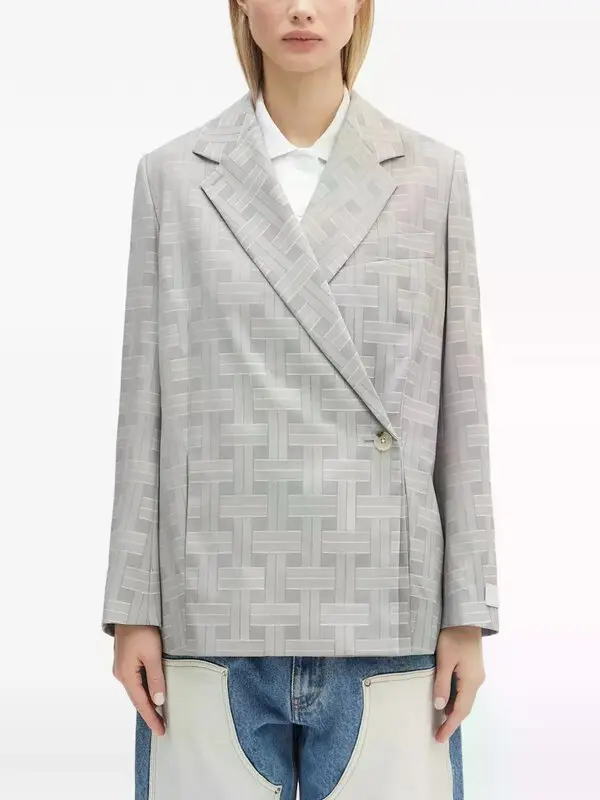 Kenzo Patterned Double-breasted Blazer