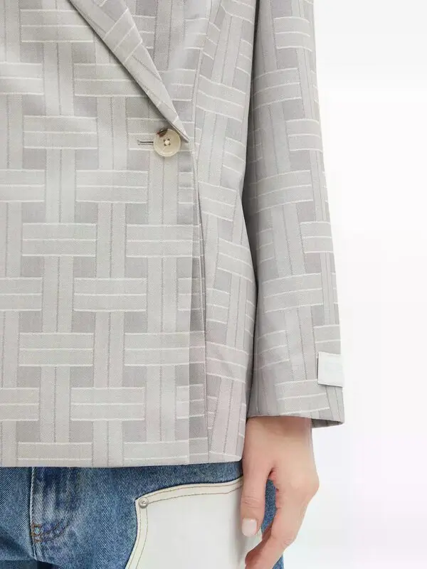 Kenzo Patterned Double-breasted Blazer