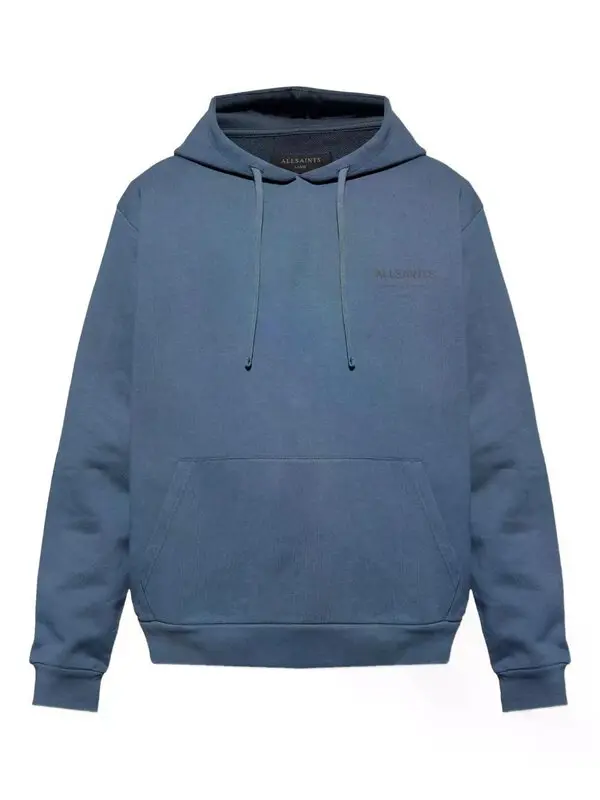 ALLSAINTS Logo-print Hoodie - Blue