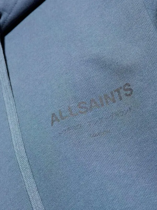 ALLSAINTS Logo-print Hoodie - Blue
