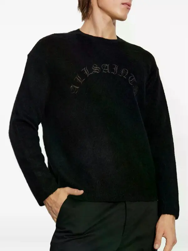 ALLSAINTS Curv Embroidered Sweater - Black