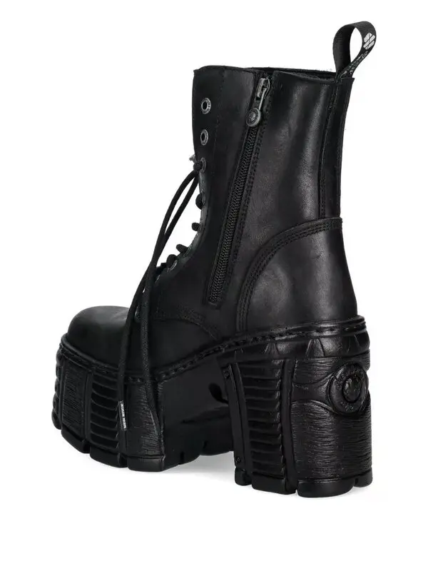 NEW ROCK 120mm Lace-up Platform Boots