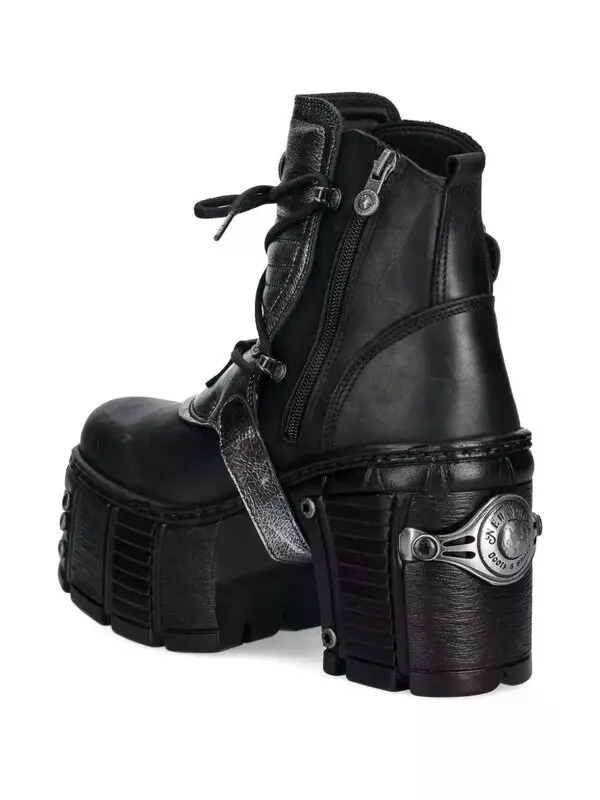 NEW ROCK 120mm Buckle Platform Boots