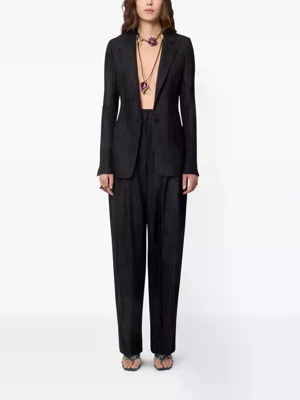Nina Ricci Pinstriped Wide-leg Trousers