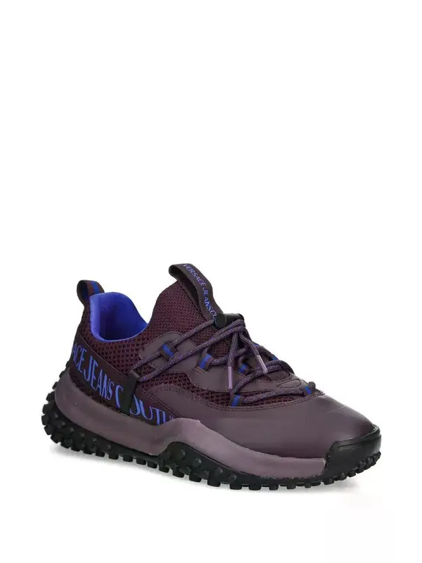 Versace Logo Detail Lace-up Sneakers - Red