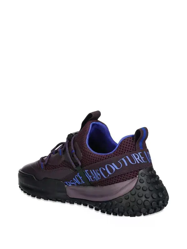 Versace Logo Detail Lace-up Sneakers - Red