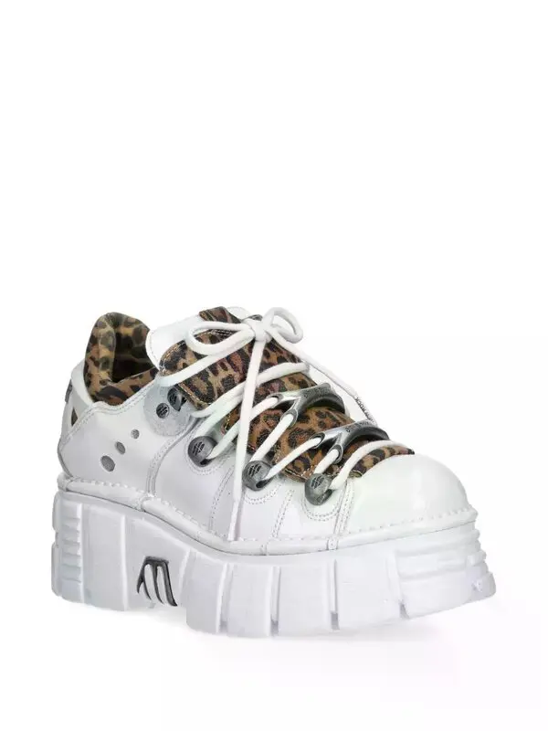 NEW ROCK 60mm Leopard Platform Sneakers