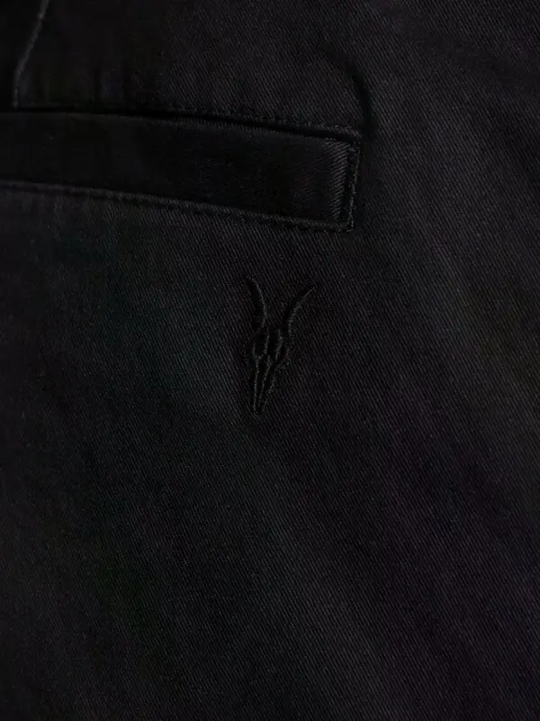 ALLSAINTS Embroidered-logo Cotton Trousers