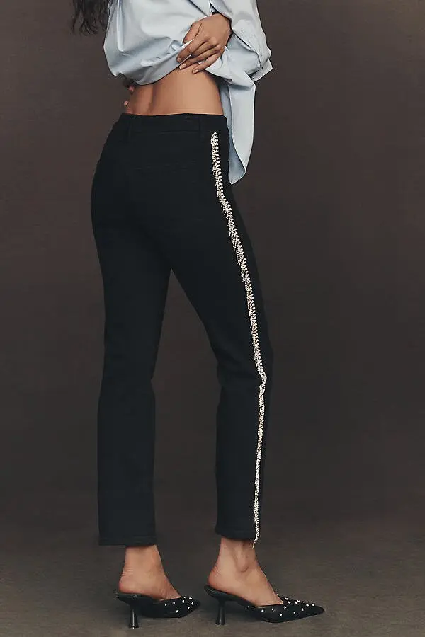 Good American Good Legs Mid-rise Straight-leg Jeans
