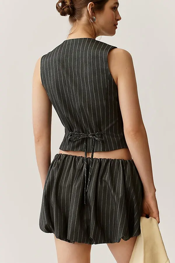 NIA Pinstripe Vest Top
