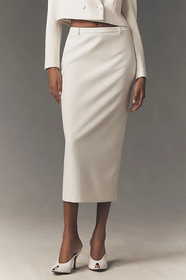 Bhldn Crepe Pencil Skirt