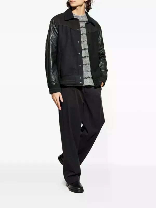 ALLSAINTS Leather Panelled Jacket