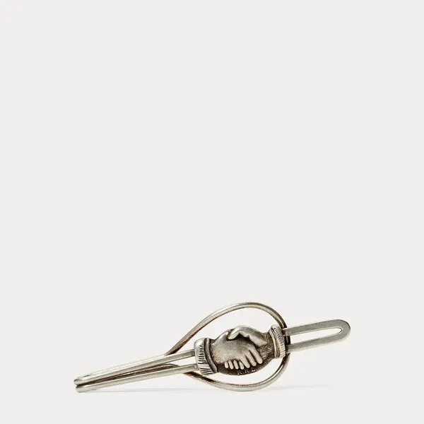 Ralph Lauren Handshake Tie Clip - Silver