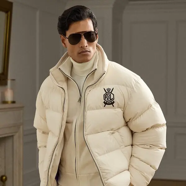 Ralph Lauren Emerson Quilted Down Jacket - Antique Cream