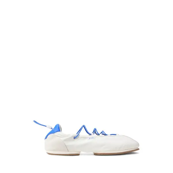 Ralph Lauren Nylon Lace-up Ballerina Sneaker