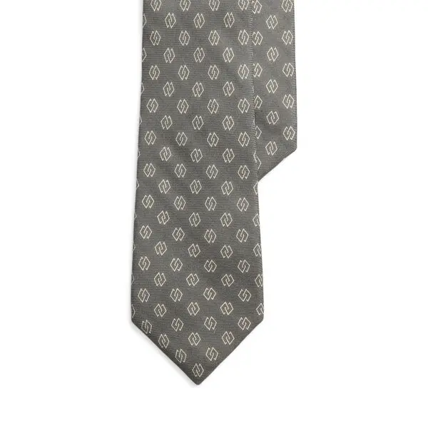 Ralph Lauren Linked-diamonds Cashmere-silk Neck Tie