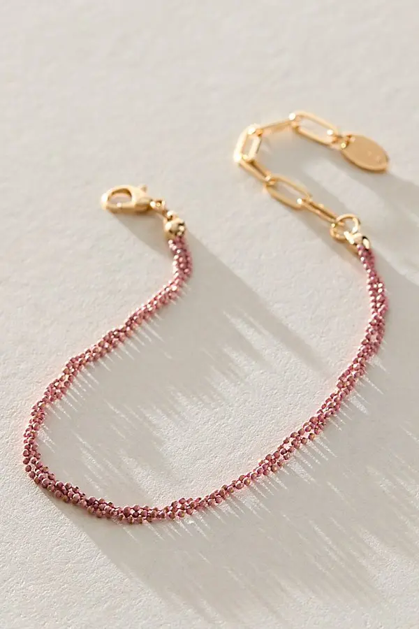 Free People Celia Anklet - Pink