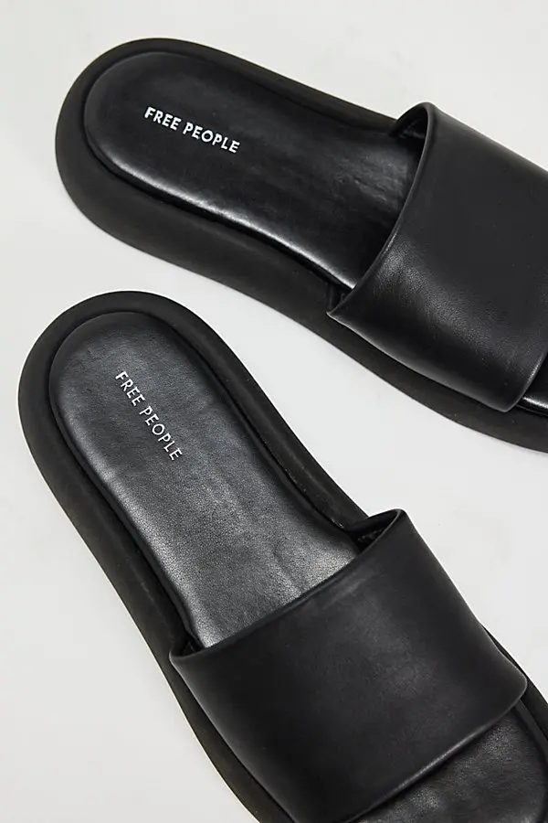 Free People Wrenly Slip-on Sandals - Black
