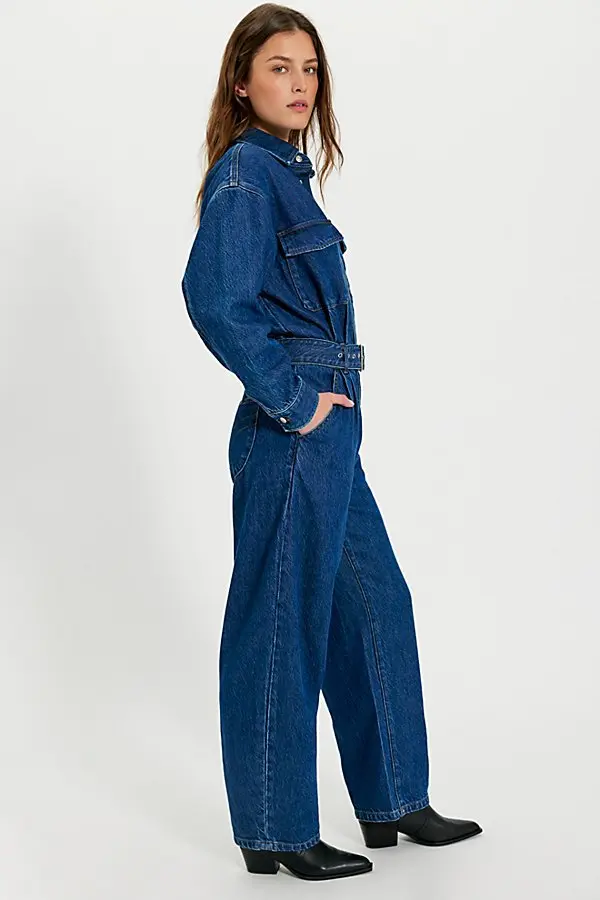 Rolla's Denim Barrel Jumpsuit
