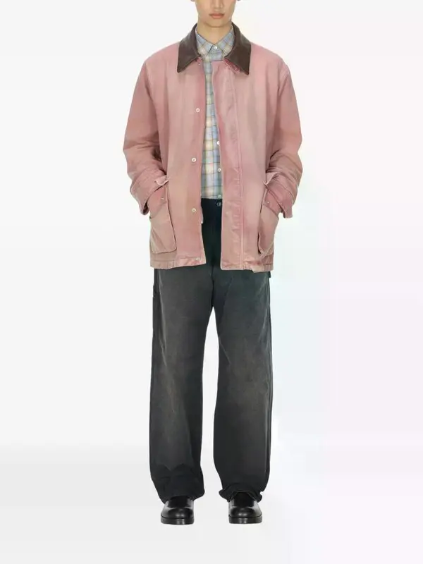 Auralee Contrasting-collar Jacket