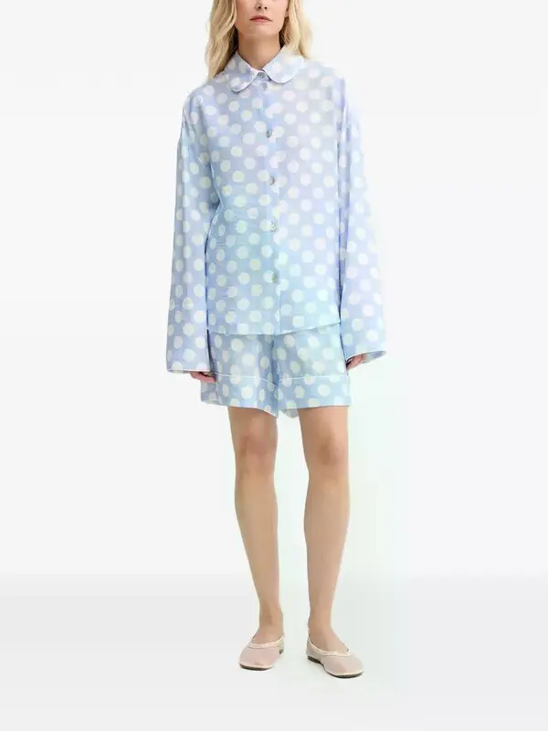 Sleeper Polka-dot Shirt And Shorts Set