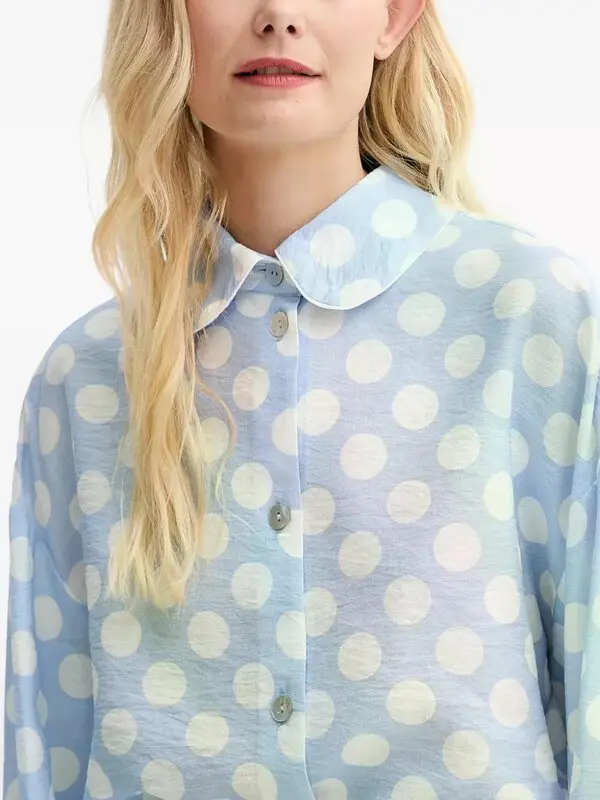 Sleeper Polka-dot Shirt And Shorts Set