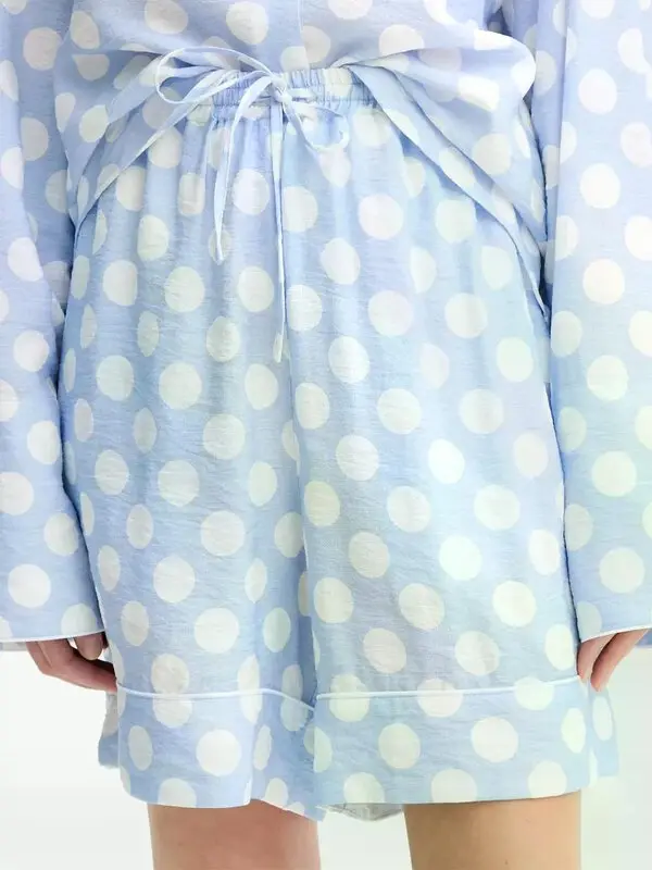 Sleeper Polka-dot Shirt And Shorts Set