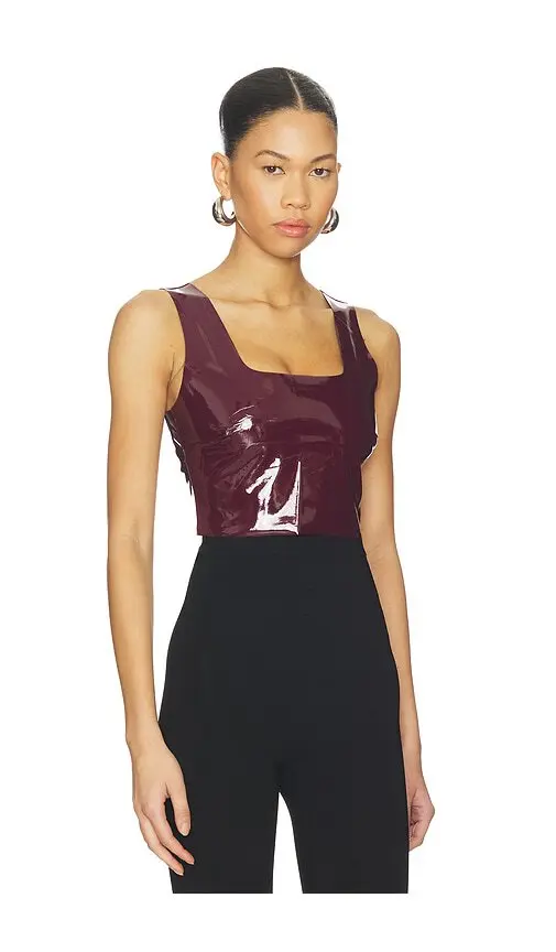 Commando Faux Patent Leather Crop Top