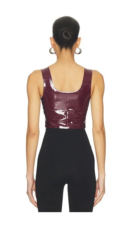 Commando Faux Patent Leather Crop Top