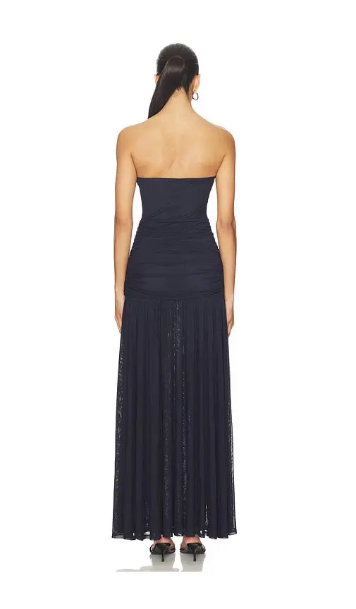 NIA Abbott Kinney Strapless Maxi Dress - Midnight