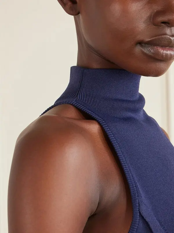 Cult Gaia Keller Stretch-knit Turtleneck Midi Dress