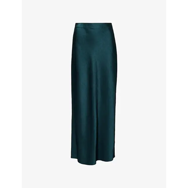 Vince Fluid Satin Column Maxi Skirt