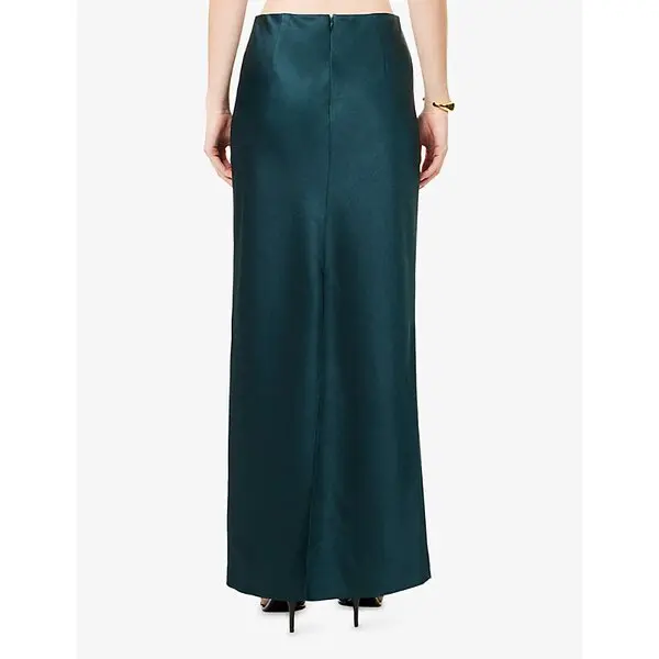 Vince Fluid Satin Column Maxi Skirt