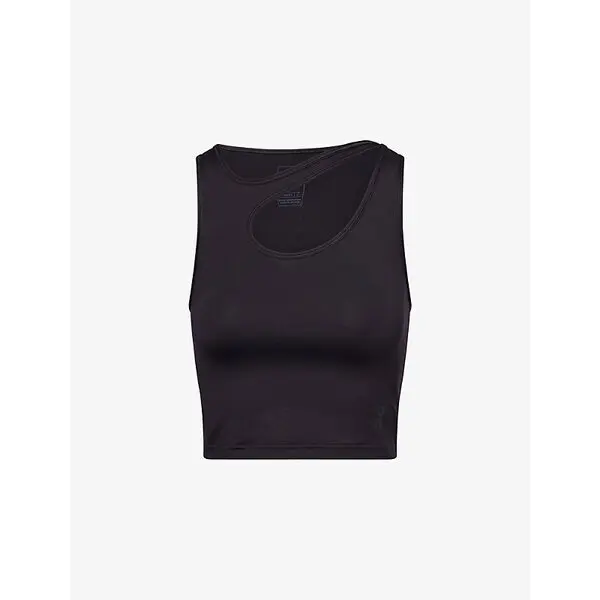 On Studio Cut-out Stretch-woven Top