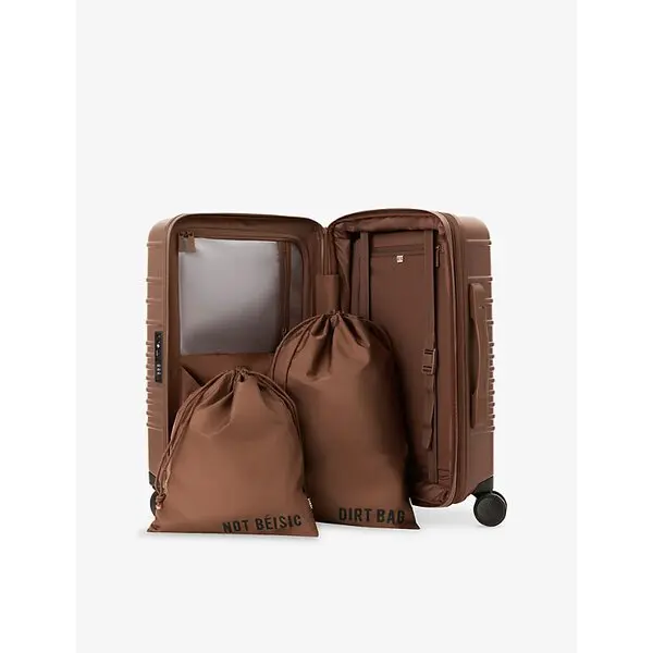 BEIS The Carry-on Roller Expandable Suitcase 58cm - Maple