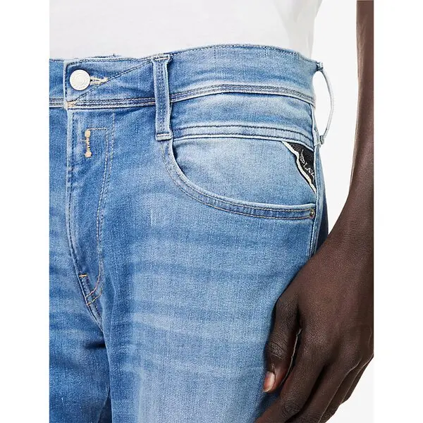 REPLAY Anbass Slim-fit Stretch-denim Jeans