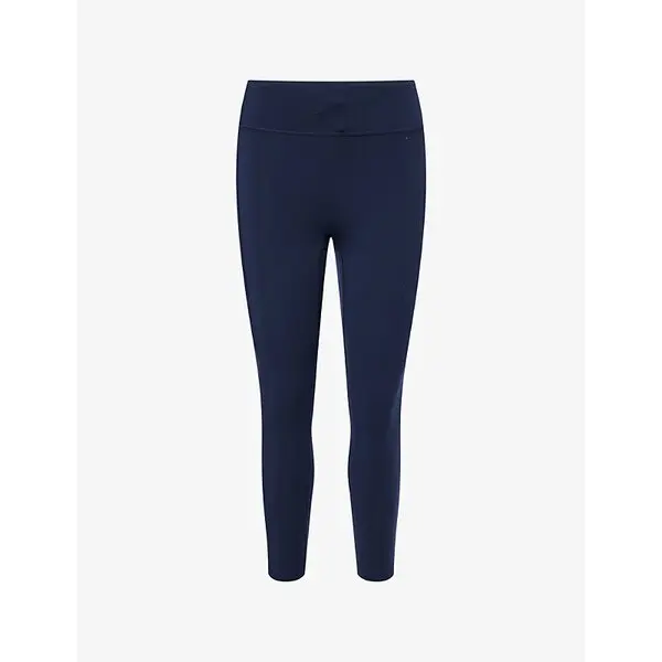 On Performance Logo-print Stretch-woven Leggings - Navy