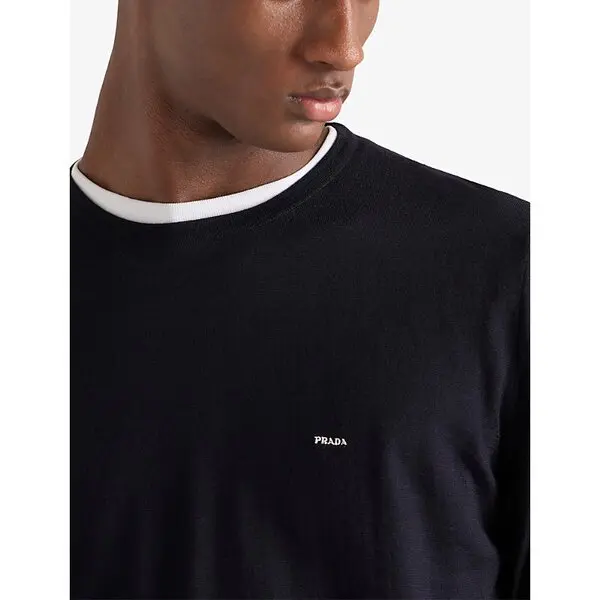 Prada Superfine Wool Crew-neck Jumper