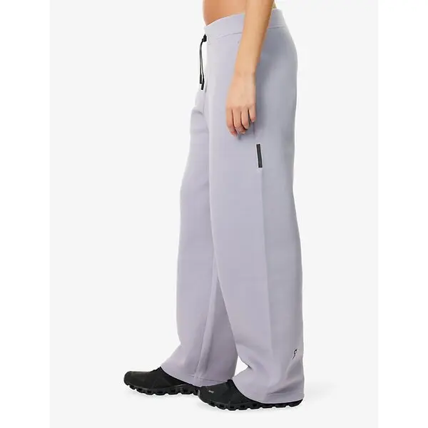 On Focus Tech Wide-leg Cotton-blend Jogging Bottoms