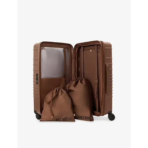BEIS Medium Check-in Roller Suitcase 72cm - Maple