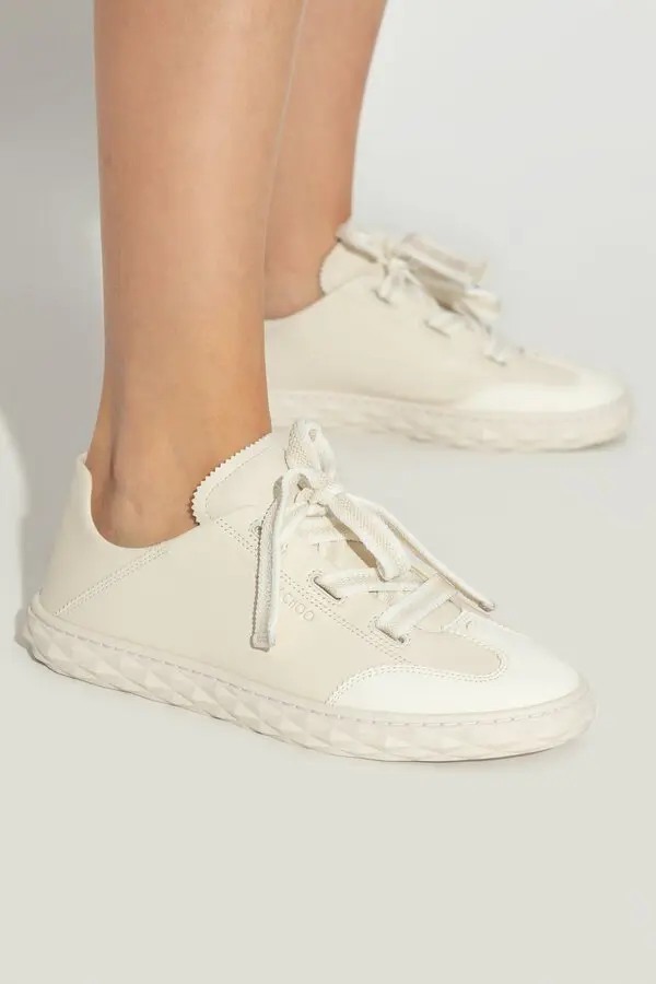 JIMMY CHOO Diamond Sneakers - Cream