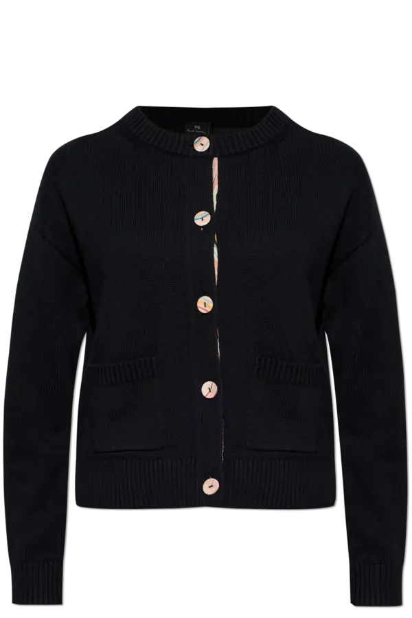 Paul Smith Cardigan With Pockets - Black