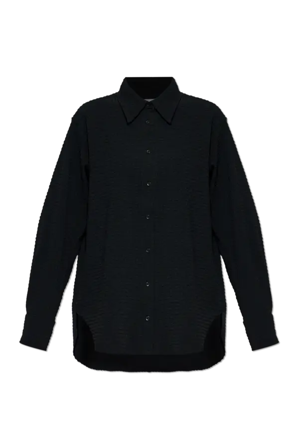 Hunza G Oversized Textured Shirt - Black