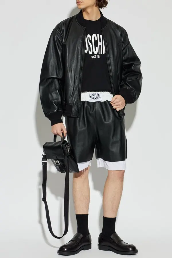 Moschino T-shirt With Printed Logo - Black