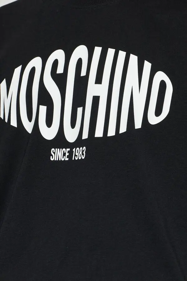 Moschino T-shirt With Printed Logo - Black