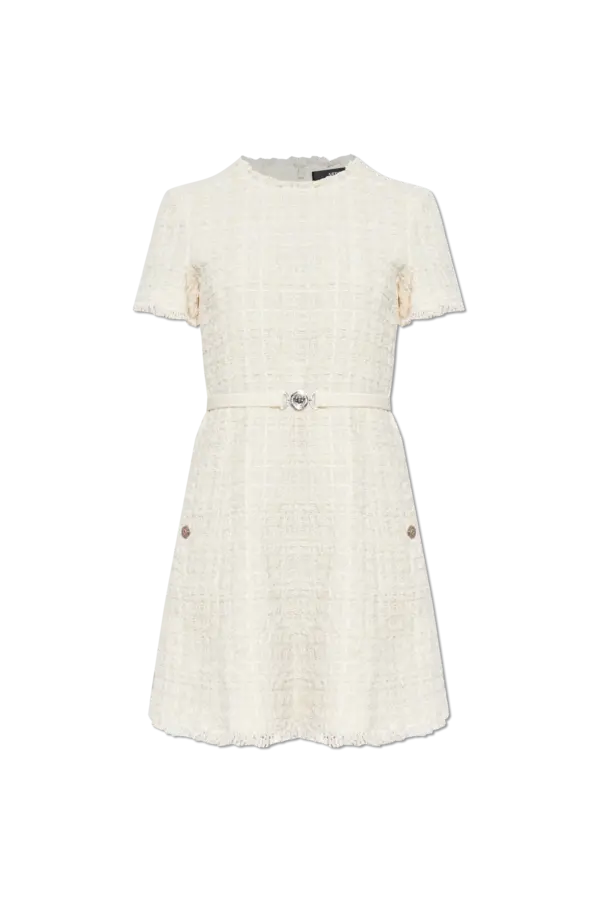 Versace Tweed Mini Dress With Lurex Thread