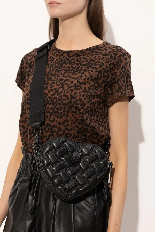 Kurt Geiger Kensington Heart Shoulder Bag - Black
